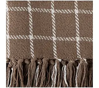 DESIGN IMPORTS Checked Plaid Throw