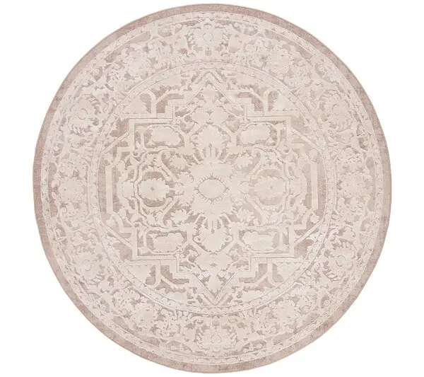 SAFAVIEH Reflection 665 Collection 6'7' X 6'7' Round Rug - One-color