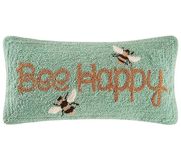 VALERIE PARR HILL 10' X 20' Bee Happy Spring Hooked Throw Pillow Valerie - One-color