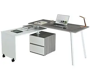 TECHNI MOBILI Rotating Multi-positional Modern Desk