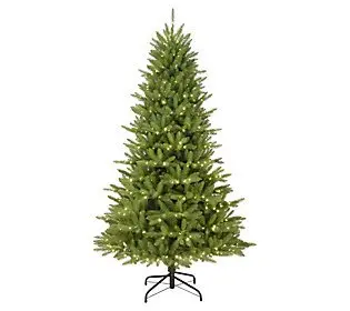 PULEO INTERNATIONAL Puleo Pre-lit 7.5' Fraser Fir Artificial Christ As Tree - One-color