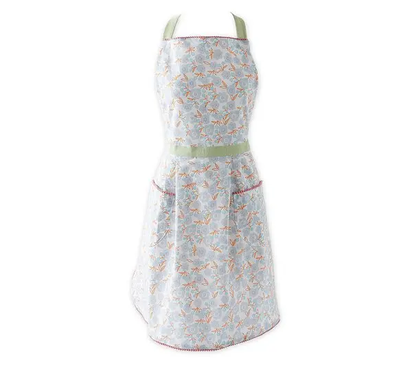 DESIGN IMPORTS Blue Blossom Printed Apron - One-color