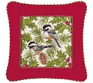 C&F HOME Chickadee Pillow With Cord - One-color