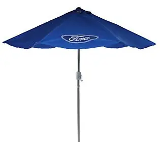 NORTHLIGHT 9' Ford Umbrella With Hand Crank And Tilt Blue - One-color