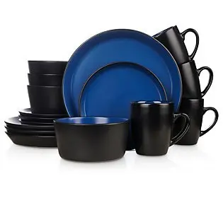 STONE + LAIN Albie 16-piece Stoneware Dinnerwar E Set - One-color