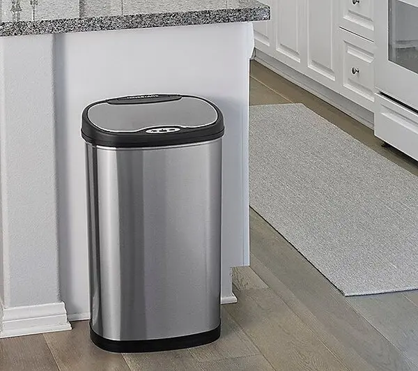 NINE STARS Automatic Motion Sensor Combo Trash Cans 13 Gal ., And 3 Gal