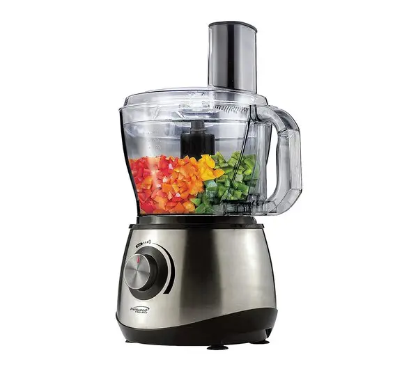 BRENTWOOD 8 Cup Stainless Steel Food Processor - Silver