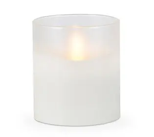 GERSON INTERNATIONAL 3.5' X 4' Wax Led Candle Gerson Co - One-color