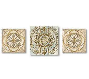 COURTSIDE MARKET Golden Medallion 3-piece Canva S Set - One-color