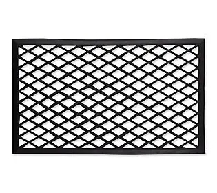 DESIGN IMPORTS Diamond Lattice Rubber Doormat - One-color