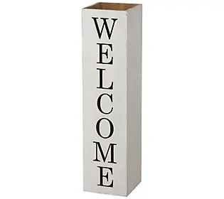 GLITZHOME Reversible Open Top Welcome And Home Rch Sign - One-color
