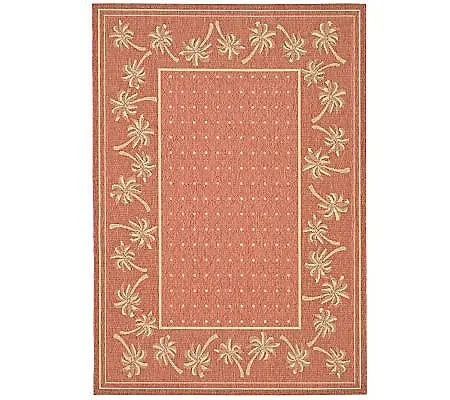 SAFAVIEH Courtyard Palm Garden 2'7' X 8'2' Rug - One-color