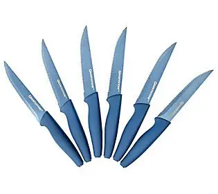 GRANITESTONE 6-piece Serrated Steak Knife Set - One-color