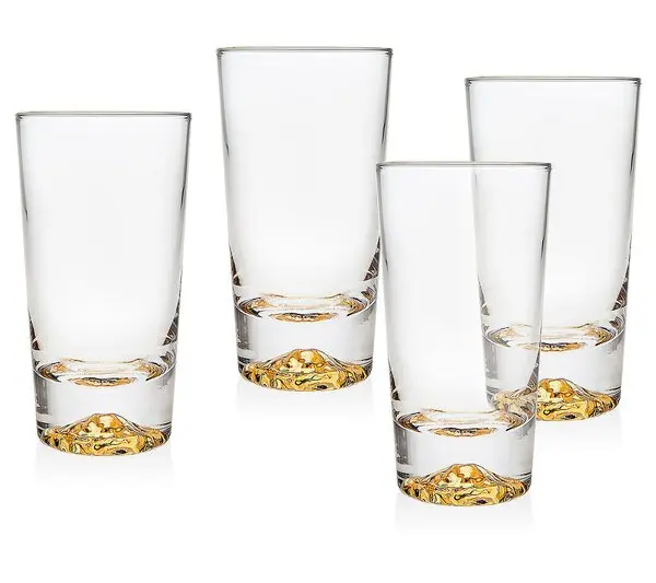 GODINGER Set Of 4 Sierra Gold Shot Glasses - One-color