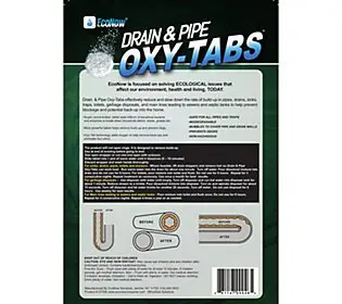 ECONOW 15 Drain & Pipe Oxy-tabs Buildup & Draincleaner