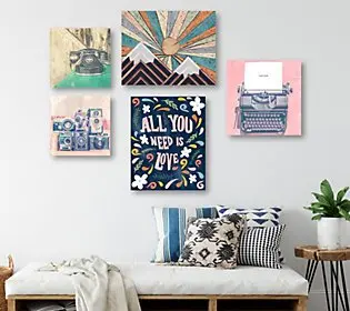 COURTSIDE MARKET Sassy Type 5 Piece Canvas Set