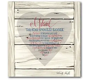 COURTSIDE MARKET Star-spangled Banner 16' X 16' Canvas - One-color