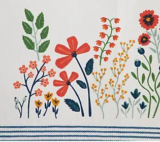DESIGN IMPORTS Flower Garden Table Runner 14' X 108