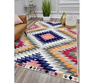 RUGS AMERICA Soleil Br25 Tribal Moroccan 8' X 1 Area Rug - One-color
