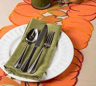 DESIGN IMPORTS Embroidered Pumpkins Table Runne R