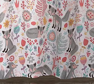 LUSH DECOR Pixie Fox 72' X 72' Shower Curtain Lush Deco