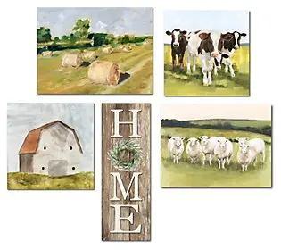 COURTSIDE MARKET Spring Farm 5-piece Canvas Set - One-color