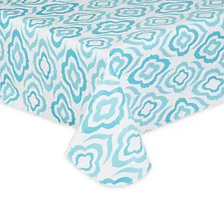 DESIGN IMPORTS 60x102 Ikat Vinyl Tablecloth