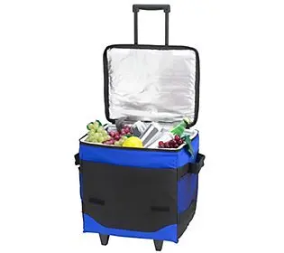 PICNIC AT ASCOT 60-can Collapsible Rolling Cool Er - One-color