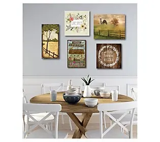 COURTSIDE MARKET At The Farm 5 Piece Canvas Set - One-color