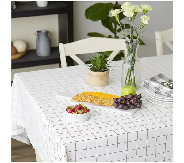 DESIGN IMPORTS 60' X 104' Kitchen Windowpane Ta Blecloth