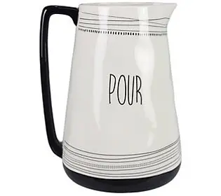 YOUNG'S INC. Black & White Water Pitcher - One-color