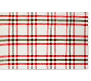 DESIGN IMPORTS 14' X 72' Nutcracker Plaid Table Runner
