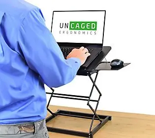 UNCAGED ERGONOMICS Cd4 Ergonomic Laptop Stand & Standing Desk