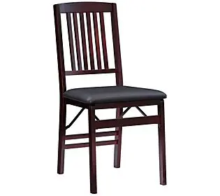 LINON Home Set Of 2 West Mission Back Folding K Itchen Chair - One-color
