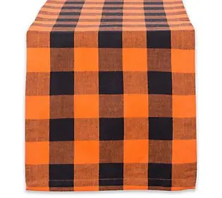DESIGN IMPORTS Buffalo Check Plaid Table Runner 14' X 72 - One-color