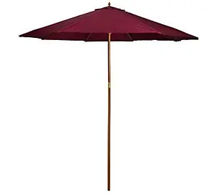 NORTHLIGHT 9' Outdoor Patio Market Umbrella Wit H Wood Pole - One-color