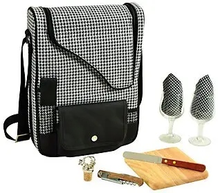 PICNIC AT ASCOT Wine Carrier Deluxe, Houndstoot H - One-color