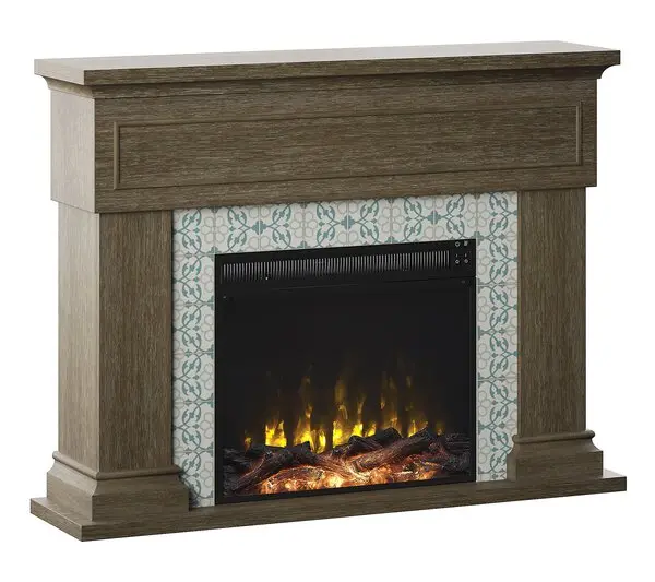 TWIN-STAR INTERNATIONAL Twin Star Home Fireplace Mantel Heater W/ Rever Sible Surround - One-color