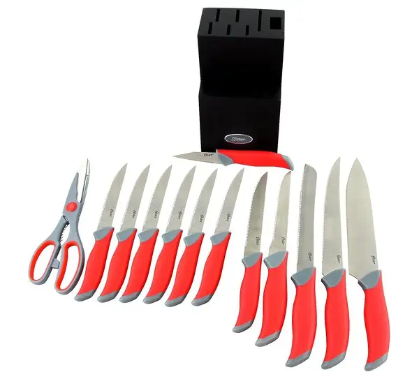 OSTER Lindbergh 14-piece Cutlery Set Red