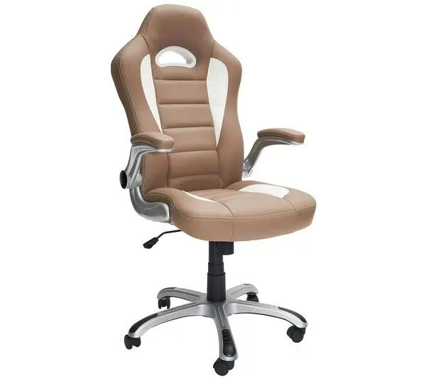 TECHNI MOBILI High Back Executive Office Chair / Flip-up Arms - One-color