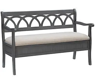 POWELL Dudgeon Storage Bench With Cushion