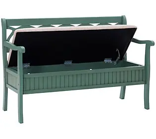 POWELL Dudgeon Storage Bench With Cushion