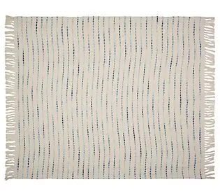 OX BAY TRADING CO. Ox Bay Trading & Supply Co. Interwoven Throw Bl Anket - One-color
