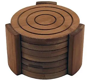 BERGHOFF Bamboo 7-piece Coaster Set - One-color