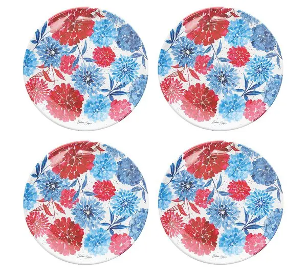 C&F HOME Set Of 4th Of July Dessert Plates - One-color