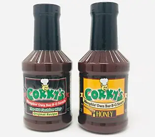 CORKY'S Original & Honey Bbq Sauce Combo Set - One-color