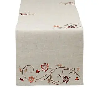 DESIGN IMPORTS 14x108' Autumn Wheat Table Runne - One-color