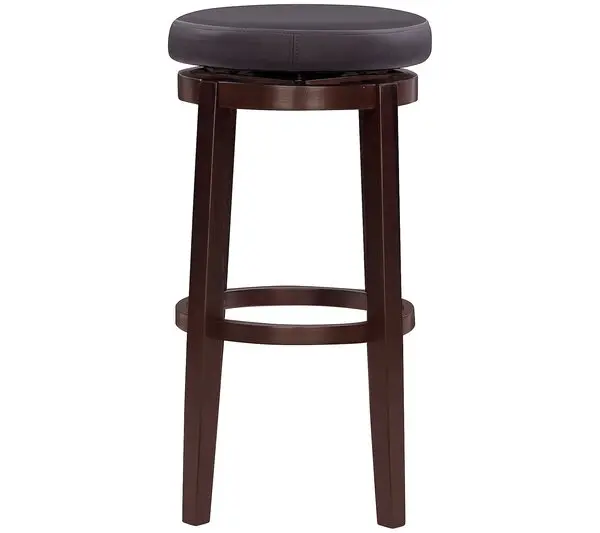 LINON Home Clea Backless Swivel Seat Bar Stool