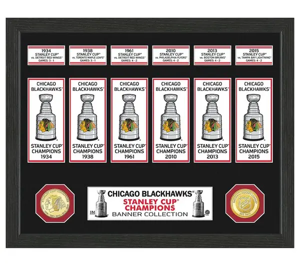 HIGHLAND MINT Nhl Banner Display Frame Standard - One-color