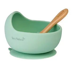 KALENCOM Saro Silicone Suction Base Bowl And Spoon Set - One-color
